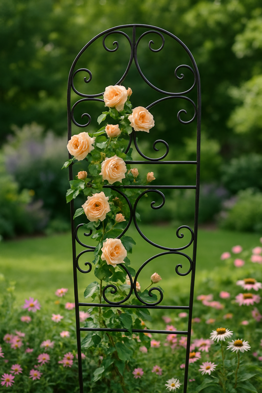 Plant Support Black Curls 170cm – Squirrel Tree NZ